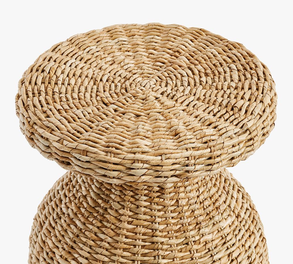 Woven Round Seagrass Side Table | Pottery Barn
