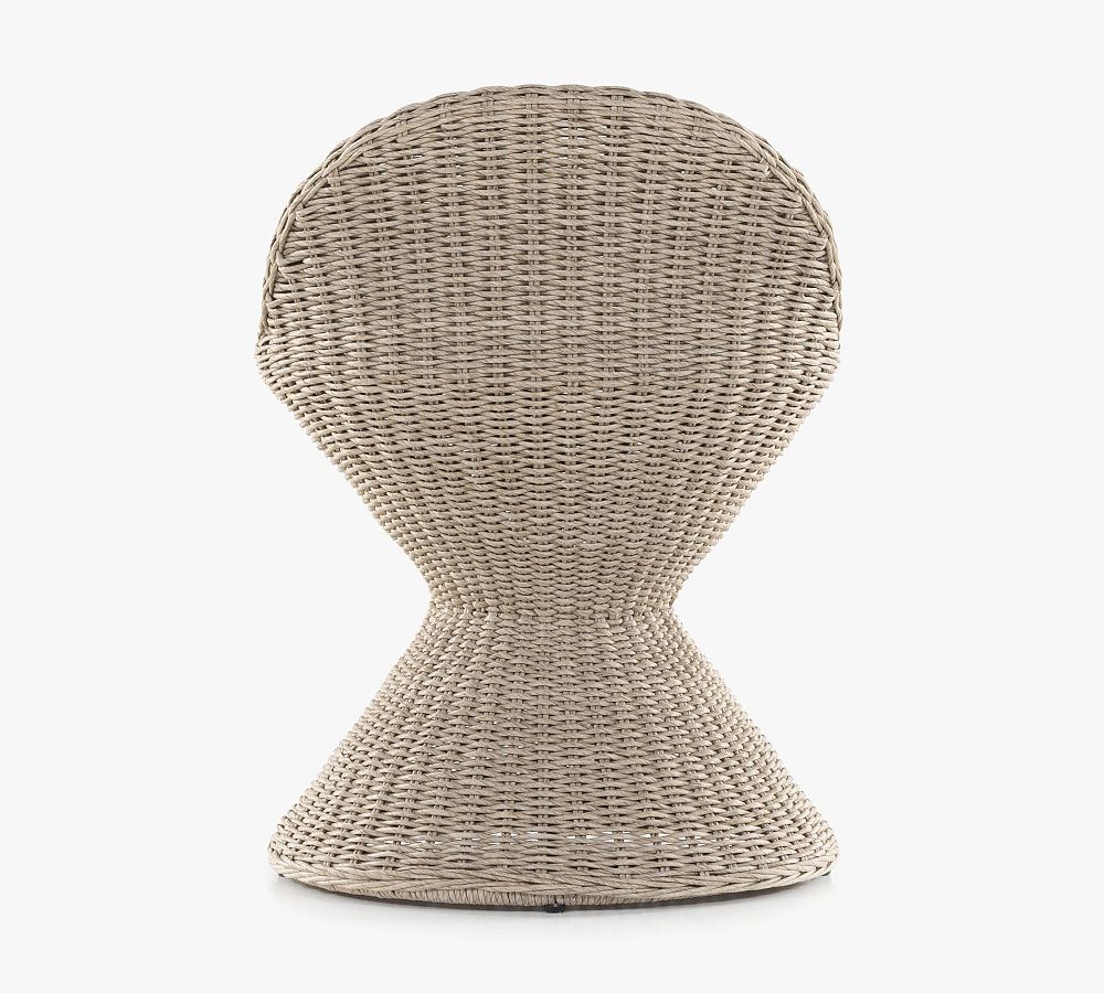 Encinitas Wicker Petite Outdoor Dining Chair | Pottery Barn
