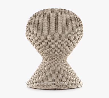 Encinitas Wicker Petite Outdoor Dining Chair | Pottery Barn