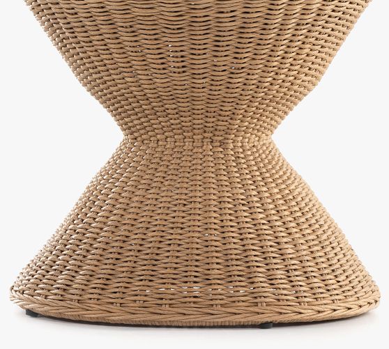 Encinitas Wicker Petite Outdoor Dining Chair | Pottery Barn