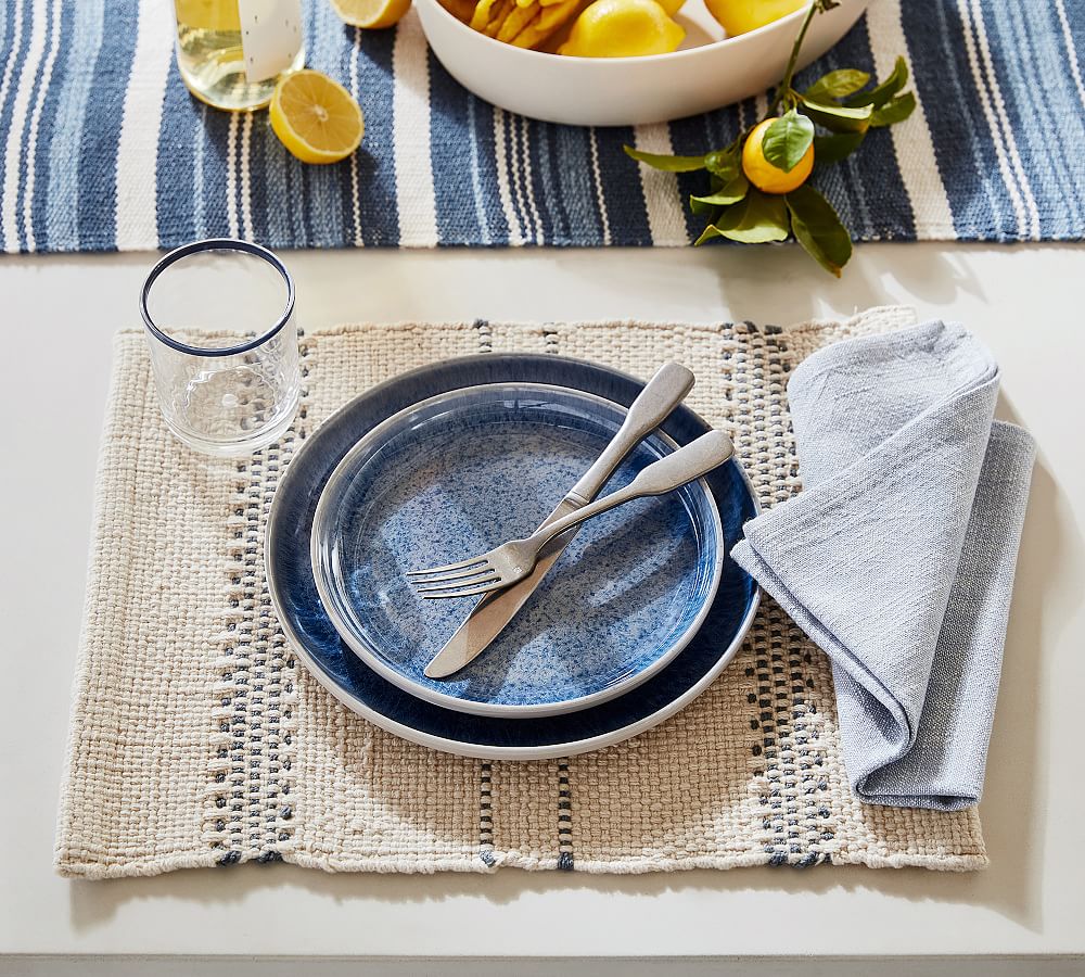 Azure Melamine 8-Piece Dinnerware Set | Pottery Barn