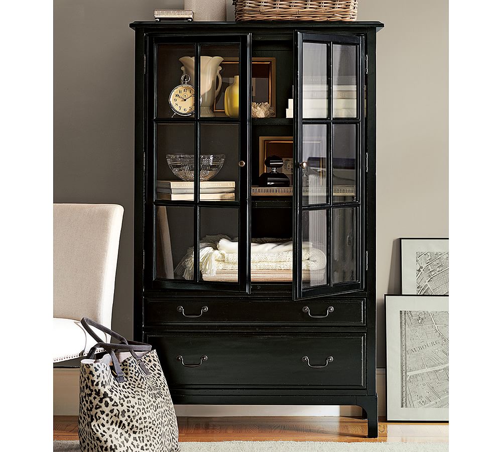 Bronson Bookcase with Doors | Pottery Barn