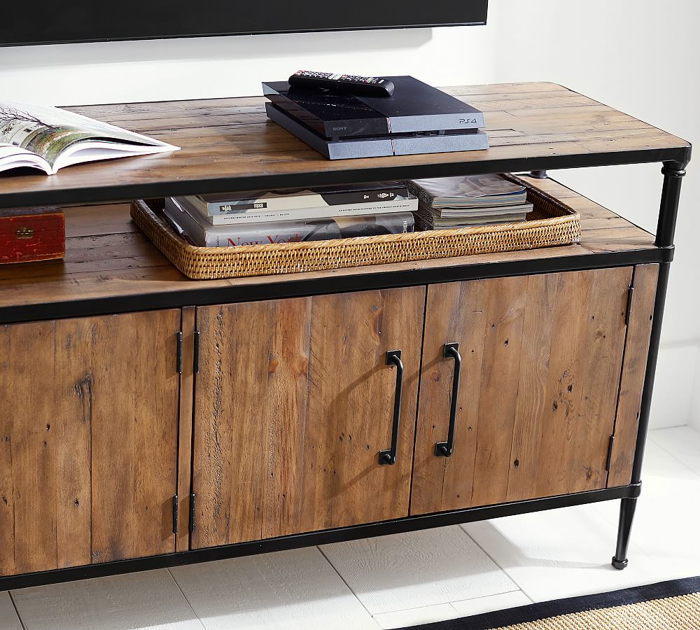 Juno Reclaimed Wood Media Console | Pottery Barn