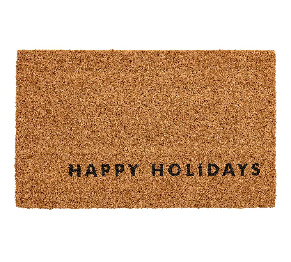 Happy Holidays Doormat | Pottery Barn