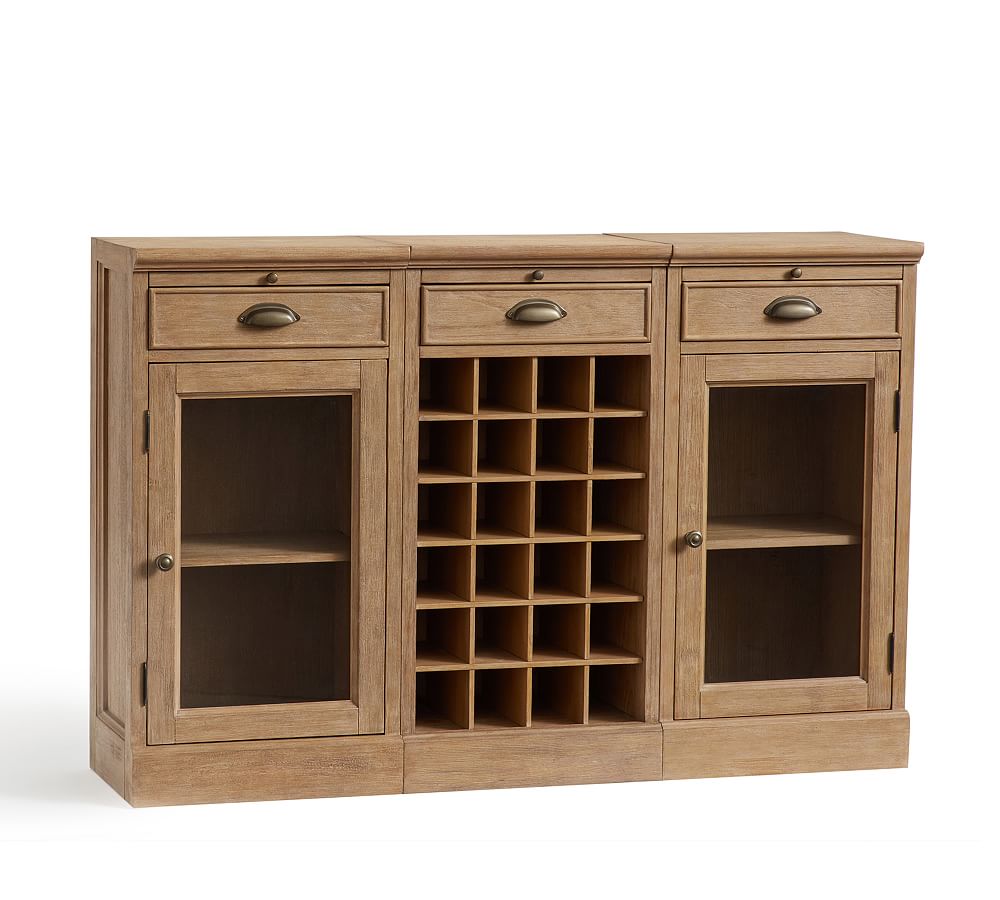 Modular Bar Buffet With Wine Grid | Pottery Barn