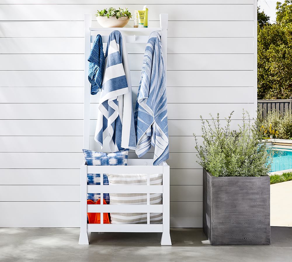 Malibu Metal Outdoor Pool Storage All-In-One Organizer | Pottery Barn