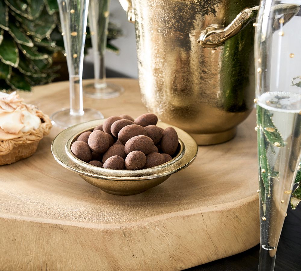 Rustic Metal Handcrafted Snack Bowl | Pottery Barn