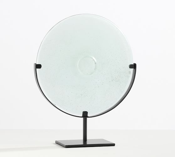 Glass Disk on Stand | Pottery Barn