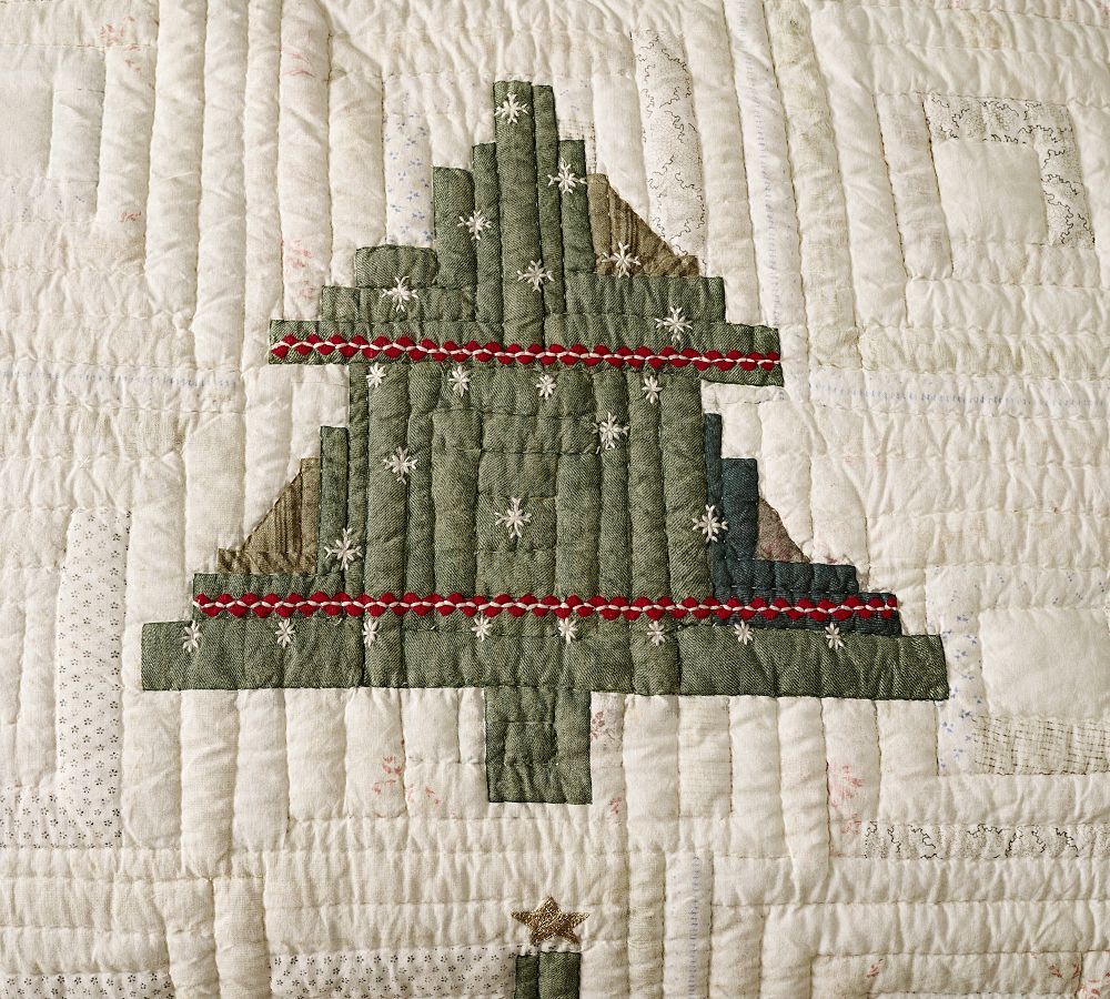 Arden Tree Applique Quilt | Pottery Barn