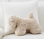 Doodle Faux Fur Dog Throw Pillow | Pottery Barn