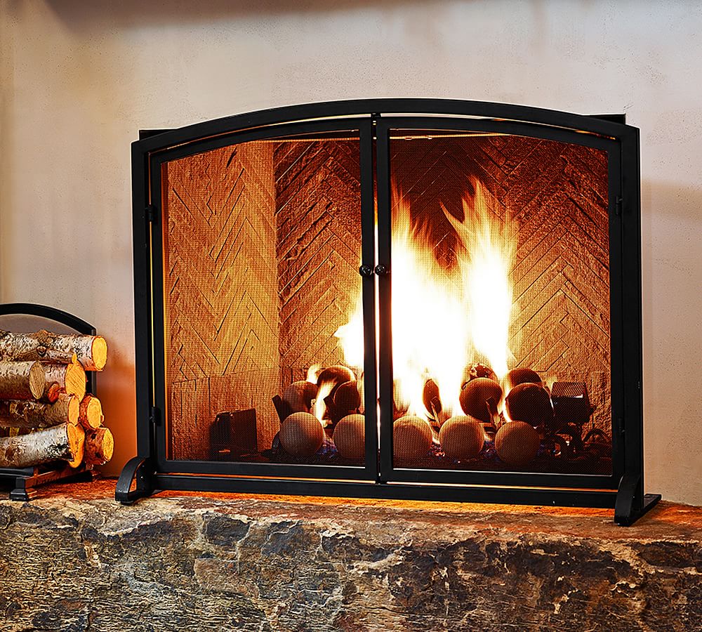 Classic Fireplace Single Screen | Pottery Barn