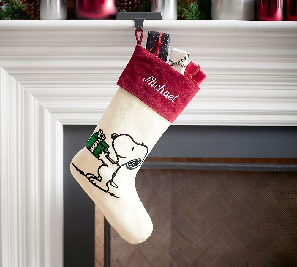 Peanuts™ Crewel Stockings | Pottery Barn