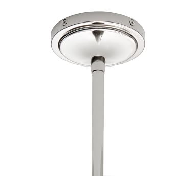 Industrial Ribbed Glass Pole Pendant | Pottery Barn