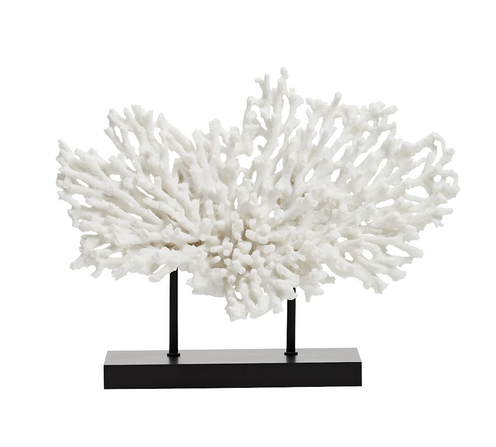 Faux Coral on Black Stand | Pottery Barn