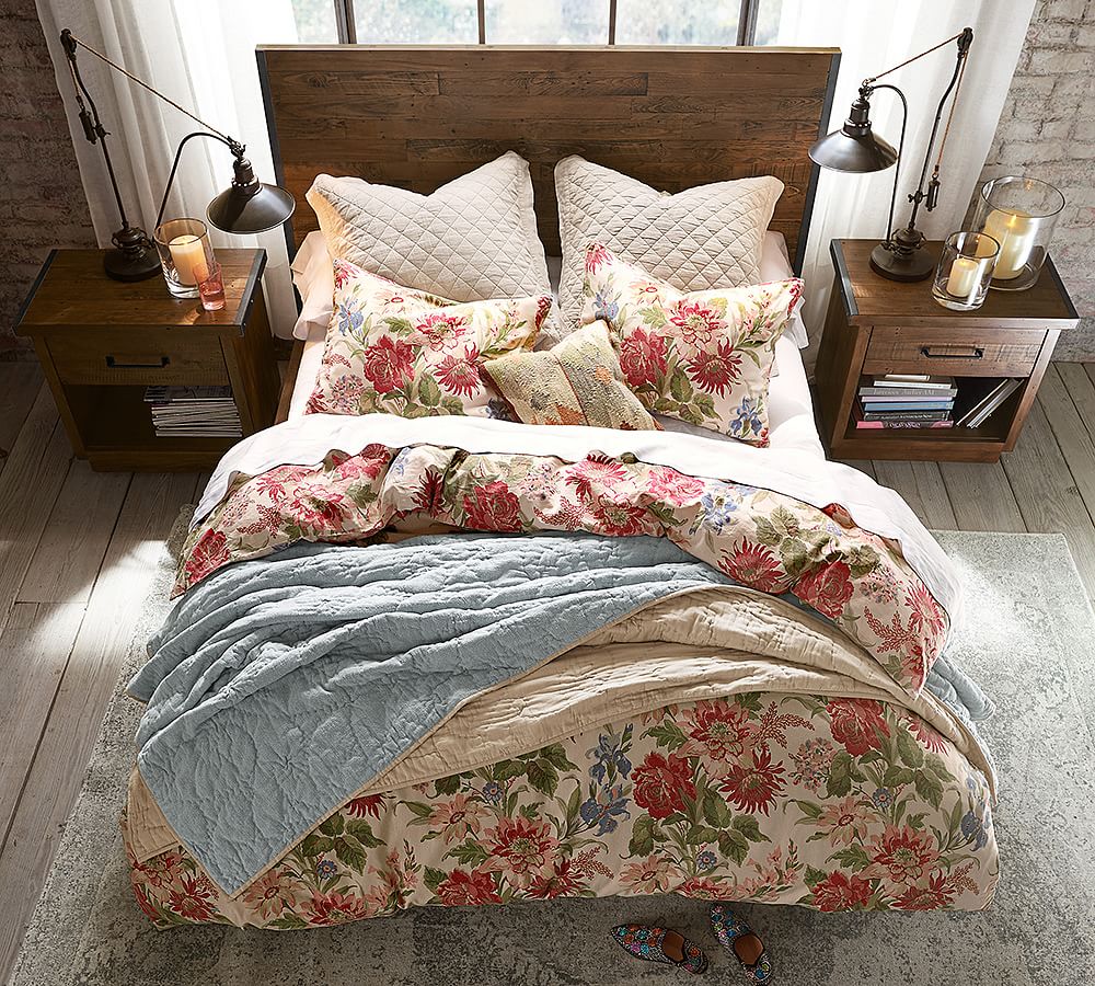 Marla Floral Print Patterned Duvet Cover & Sham | Pottery Barn