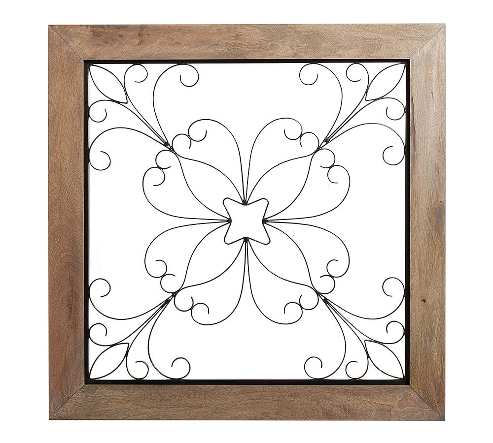 Iron Window Gate Wall Art | Wall Decor | Pottery Barn