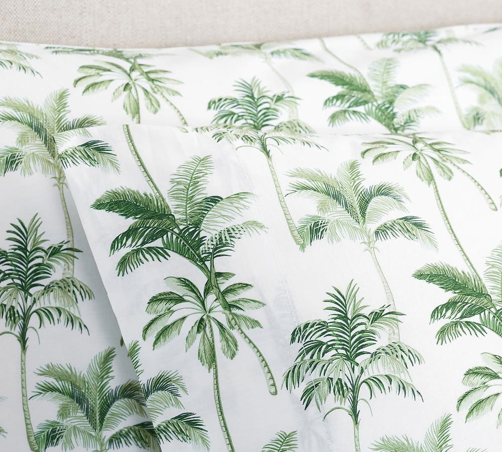 Palm Tree Organic Sheet Set | Pottery Barn