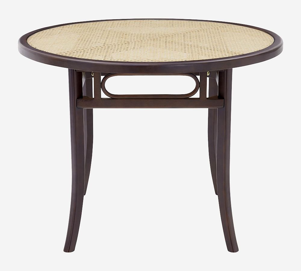 Elsinore Cane Round Dining Table | Pottery Barn