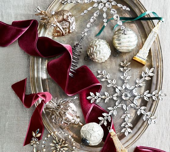 Jeweled Snowflake Tree Topper | Pottery Barn