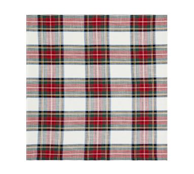 Stewart Plaid Cotton Table Throw | Pottery Barn
