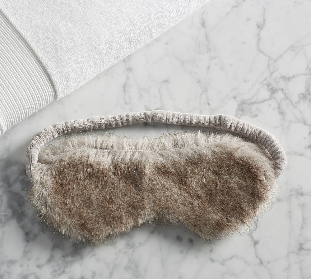 Faux Fur Eye Mask | Pottery Barn