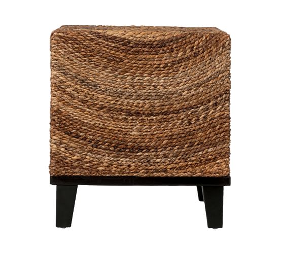 Woven Abaca Square Accent Table | Pottery Barn