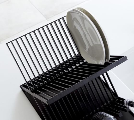 Yamazaki Tower Dish Drying Rack | Pottery Barn