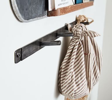 Row of Small Wall Hooks | Pottery Barn