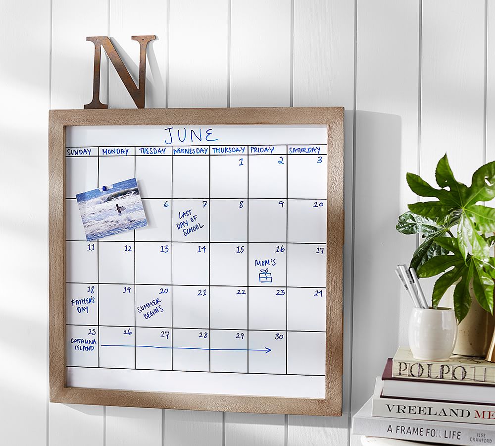 Seadrift Modular System, Board Calendar, White | Pottery Barn
