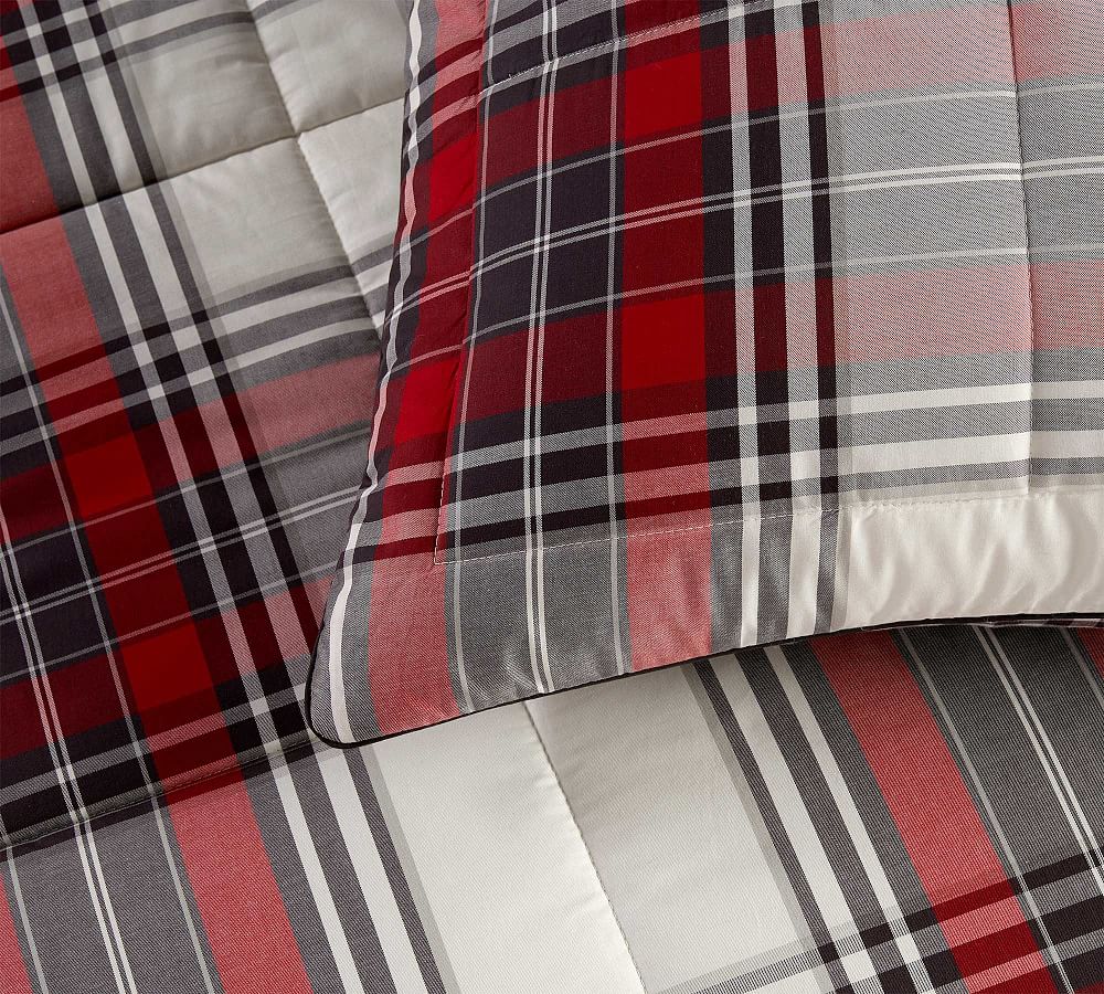 Hamilton Plaid Reversible Cotton Shams | Pottery Barn