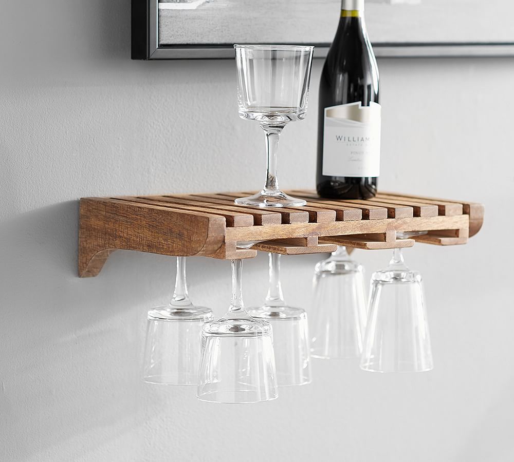 Harlow Wall-Mounted Wine Storage| Wine Accessories | Pottery Barn
