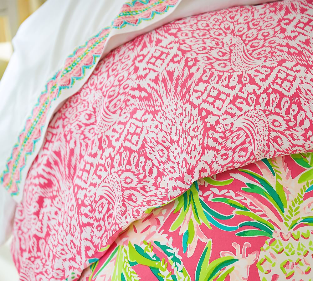 Lilly Pulitzer Alotta Colada Reversible Percale Patterned Duvet Cover ...