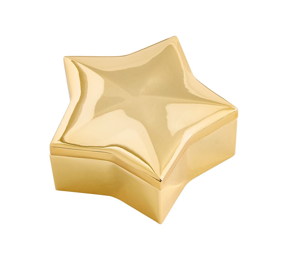The Emily & Meritt Brass Star Jewelry Box | Pottery Barn