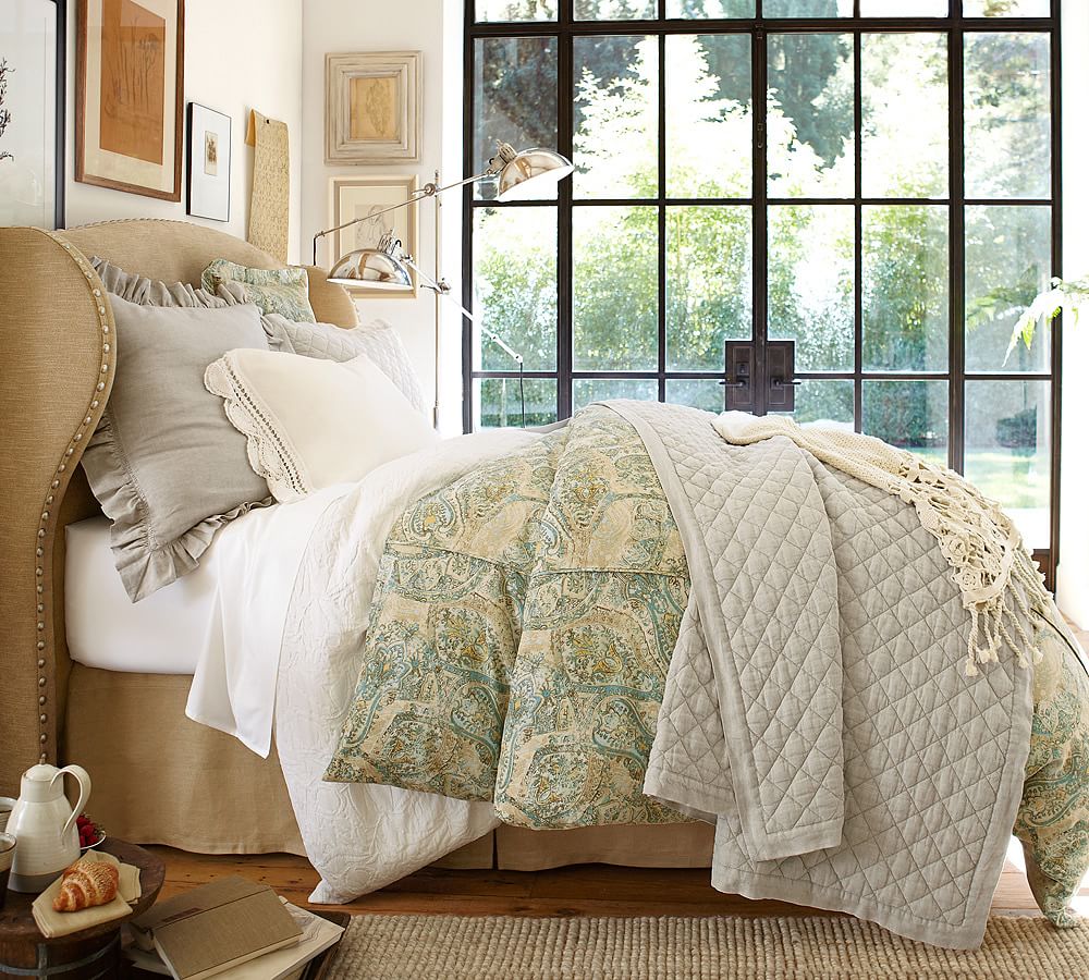 Crochet Trimmed Standard Sham | Pottery Barn