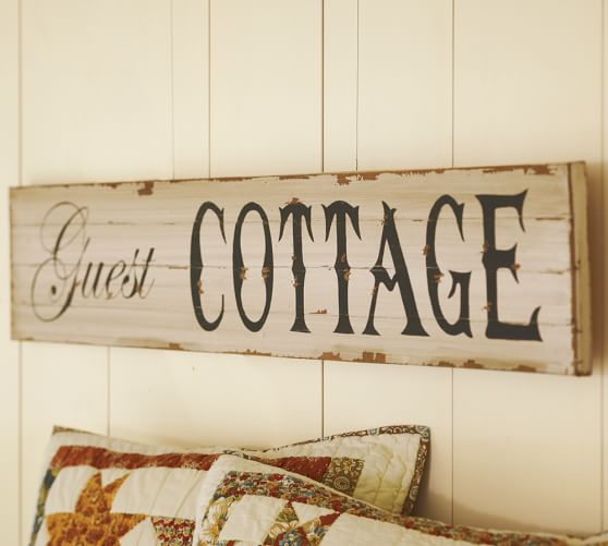 Guest Cottage Sign | Pottery Barn