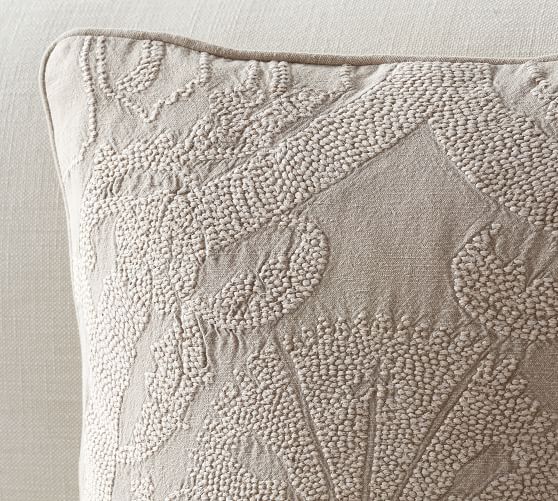 Halima Embroidered Decorative Pillow Cover | Pottery Barn