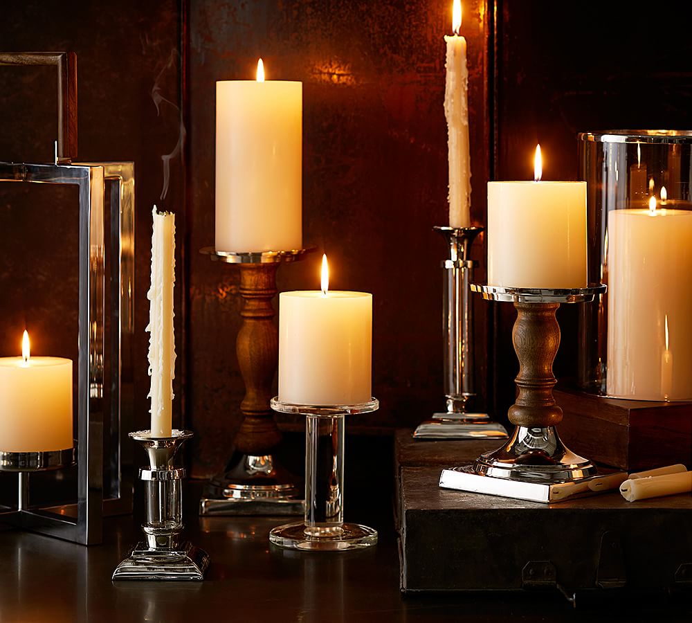 Carson Glass Pillar Holder | Candle Holder | Pottery Barn