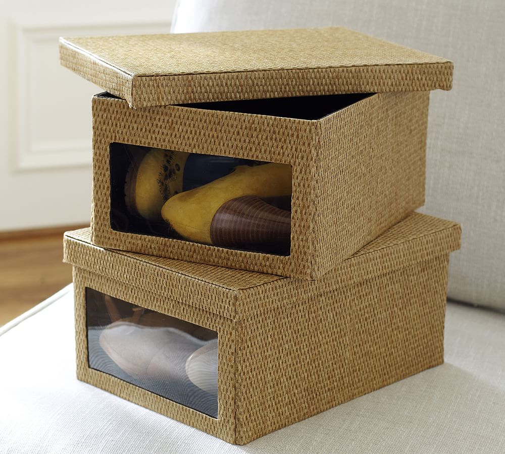 Paloma Collapsible Shoe Box | Pottery Barn