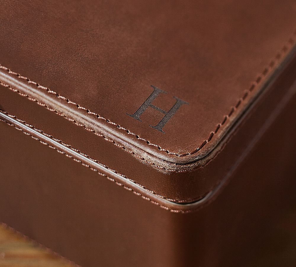 Drake Leather Storage Box | Pottery Barn