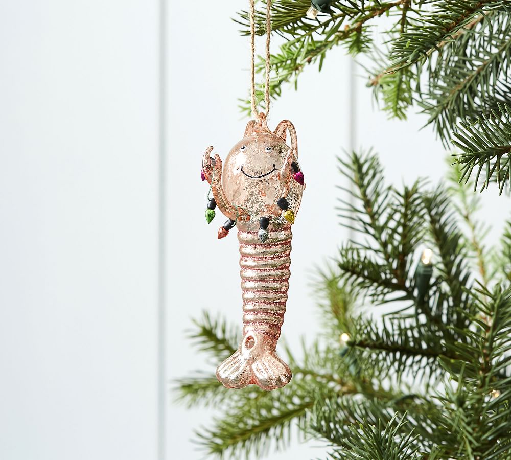 Lobster in Tangled Lights Ornament | Pottery Barn