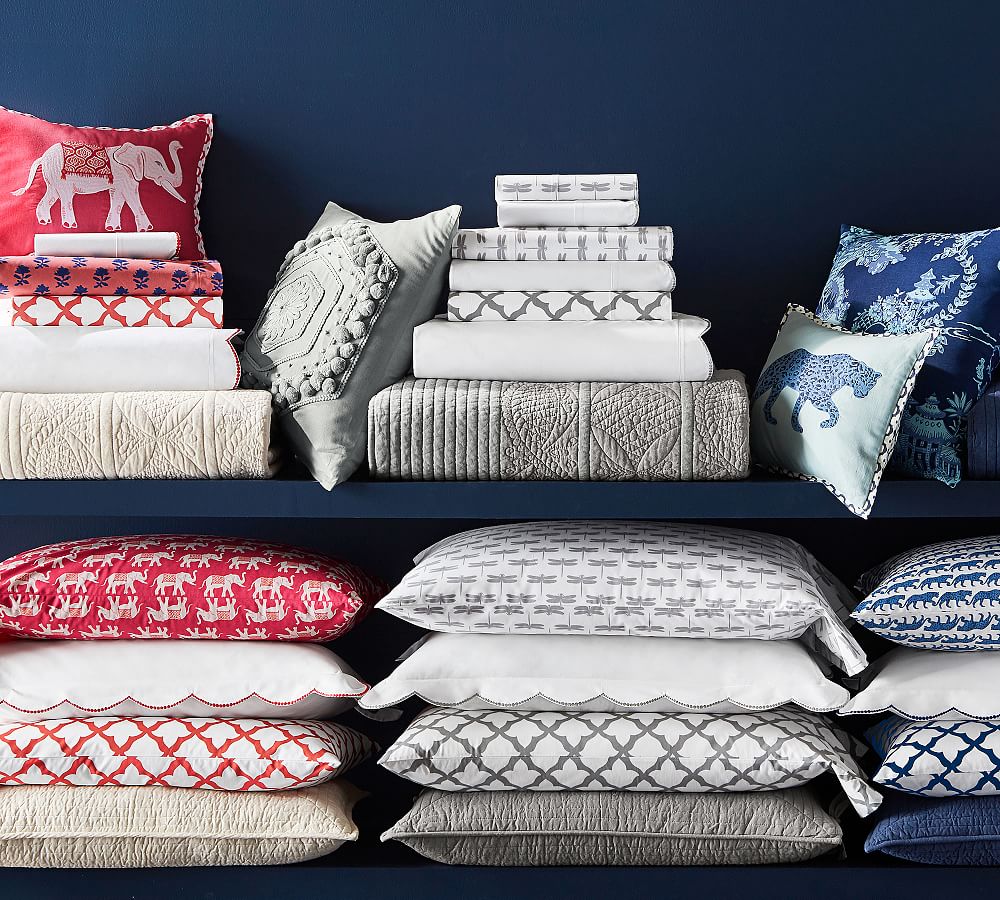 Ellie Elephant Print Cotton Sheet Set | Pottery Barn