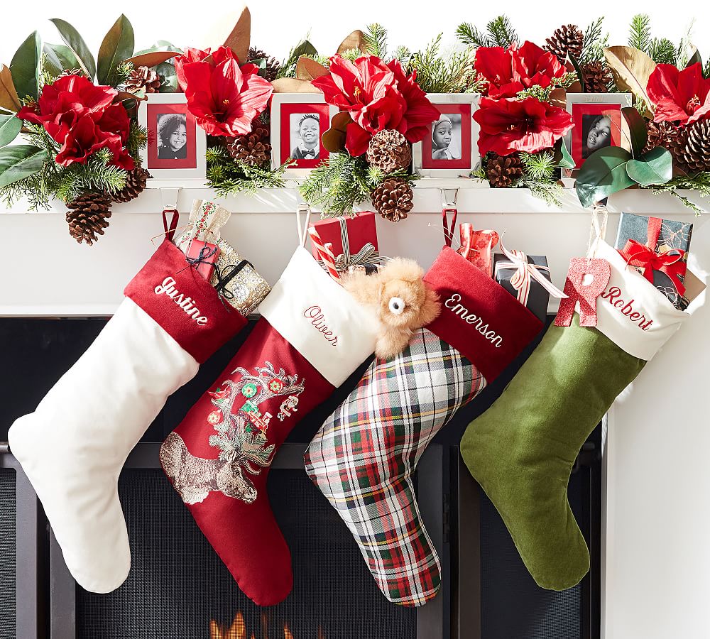 Silly Stag Stockings | Pottery Barn