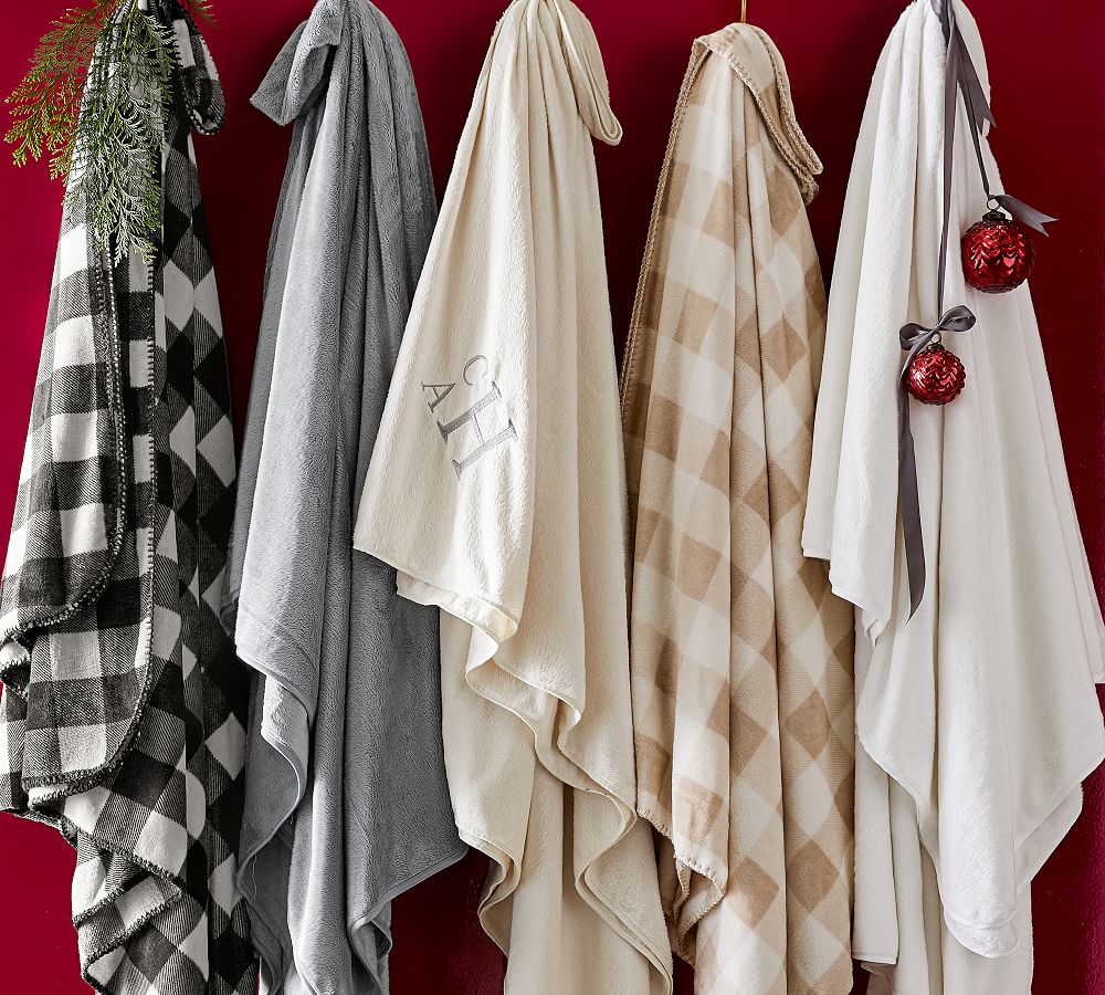 Cozy Buffalo Check Throw Blanket | Pottery Barn