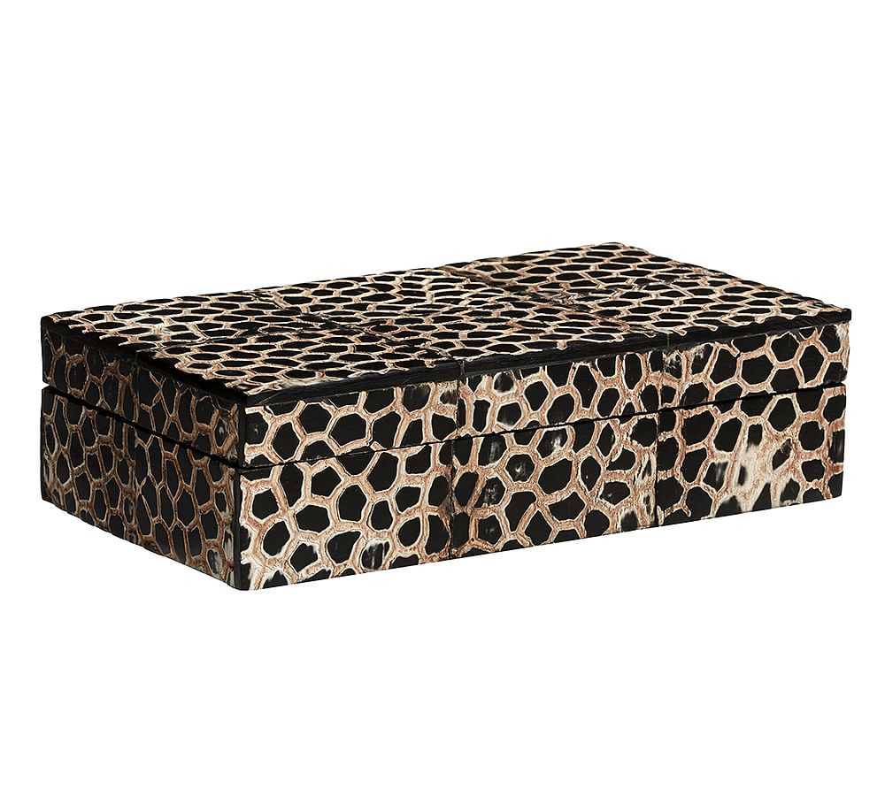 Giraffe Pattern Box | Pottery Barn