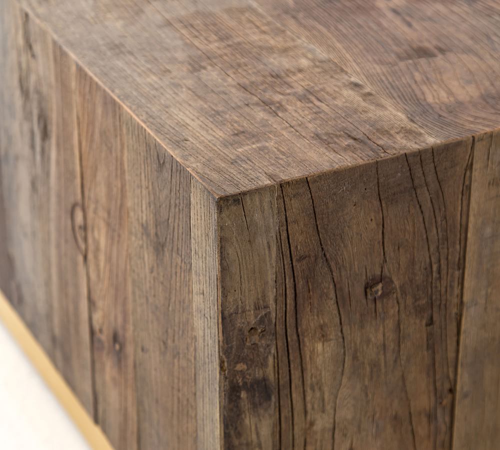 Brodie Square Reclaimed Wood Bunching Table | Pottery Barn