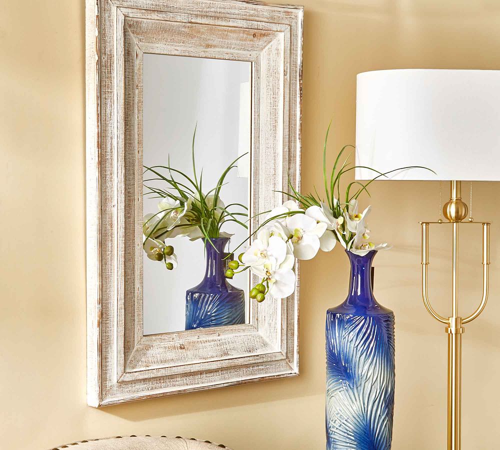 Riley Wood Framed Wall Mirror | Pottery Barn