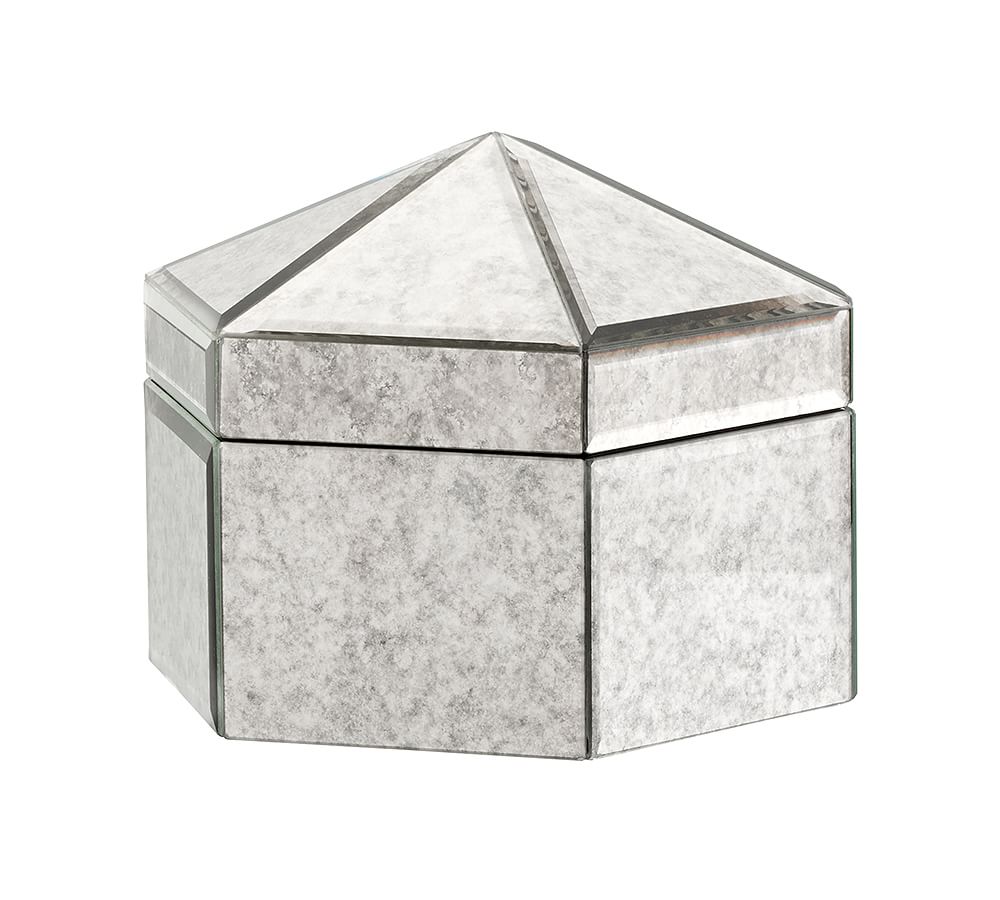 Antique Mirror Small Jewelry Box | Pottery Barn