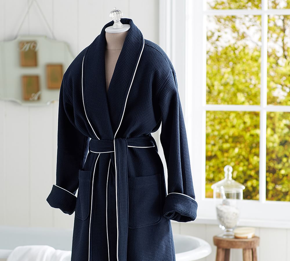 Hotel Piped Trim Robe | Pottery Barn