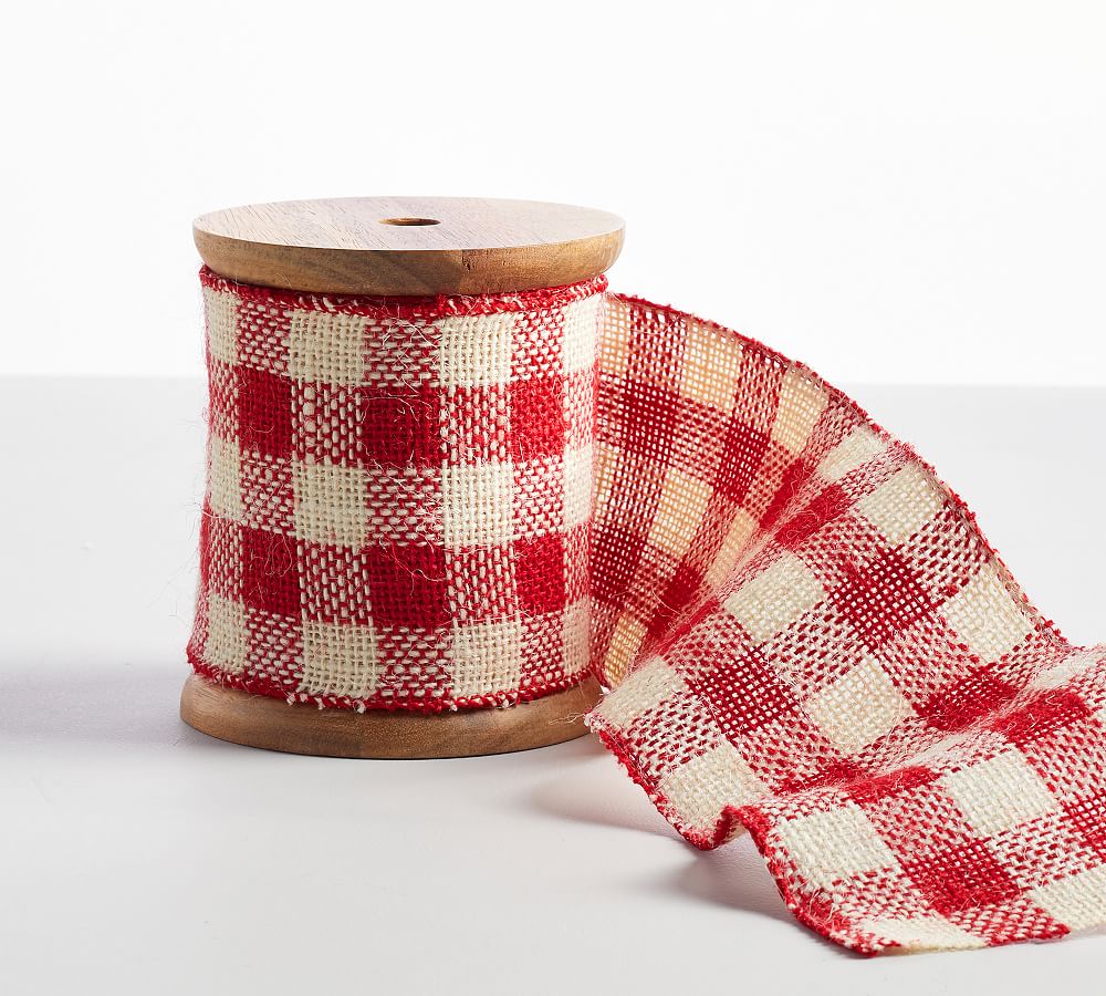 Spool of Buffalo Check Ribbon | Pottery Barn