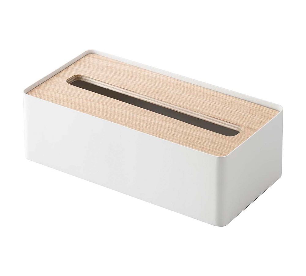Yamazaki Wood Top Tissue Box Cover | Pottery Barn